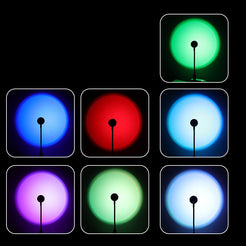 Sunset Lamp Projector - Vibrant 7-Color USB Projection Light - Ambient ...
