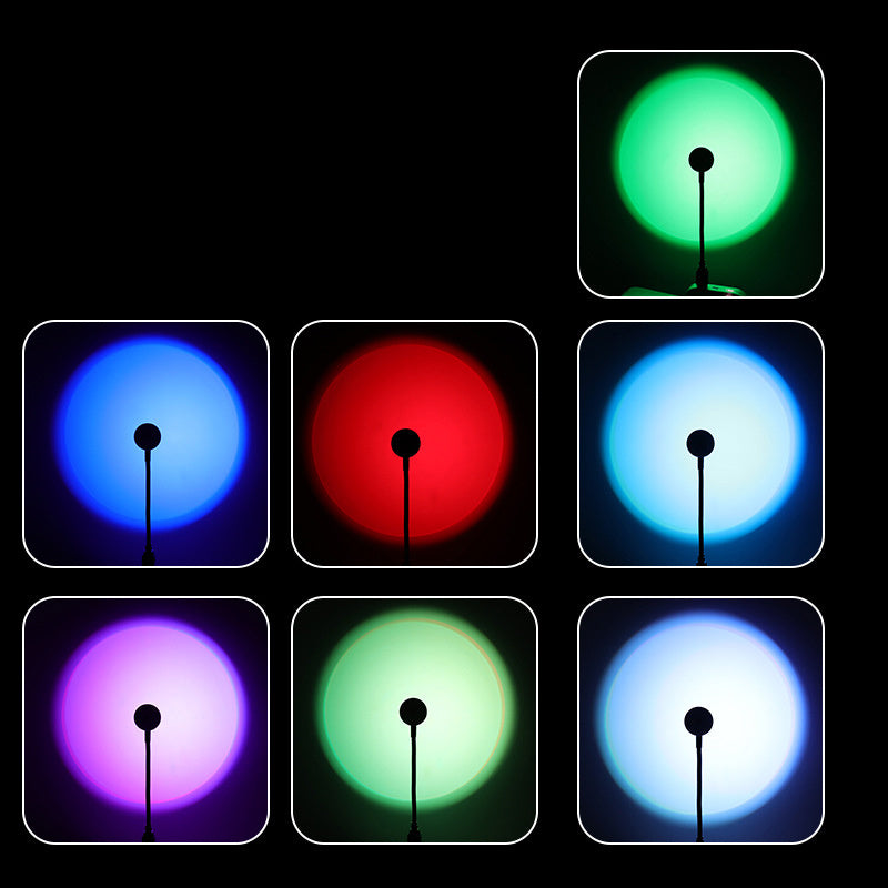 Sunset Lamp Projector - Vibrant 7-Color USB Projection Light - Ambient ...