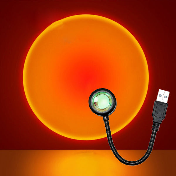 Sunset Lamp Projector - Vibrant 7-Color USB Projection Light - Ambient ...