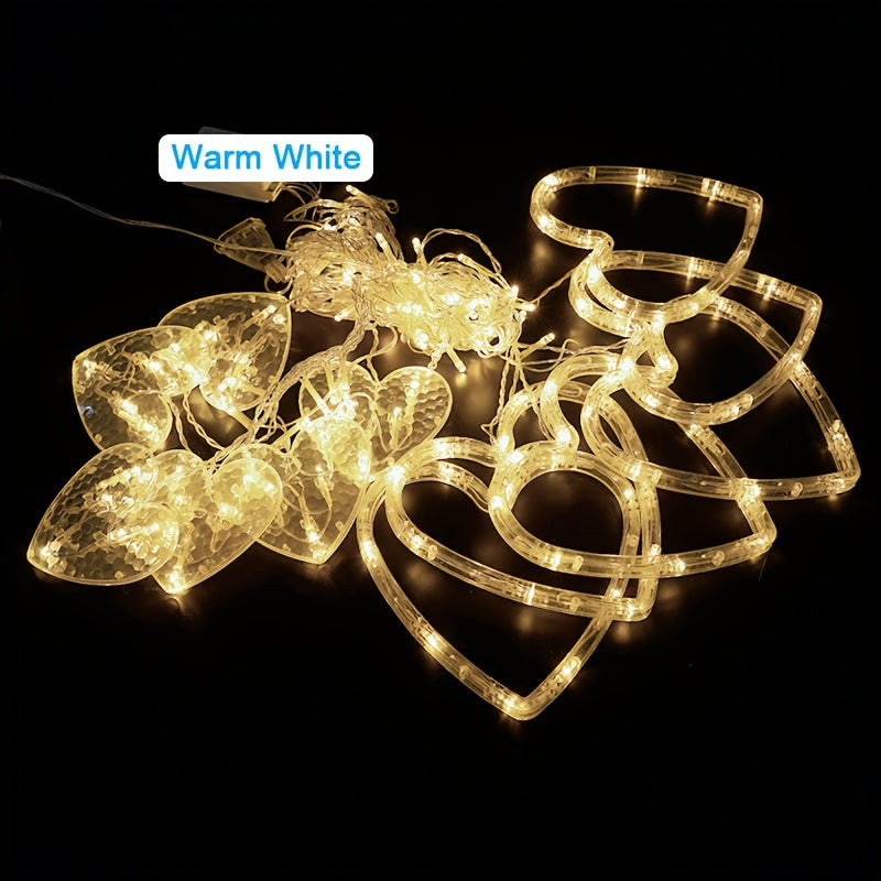 Heart-shaped Warm LED Light Strings: The Ideal Choice for Decorating H ...