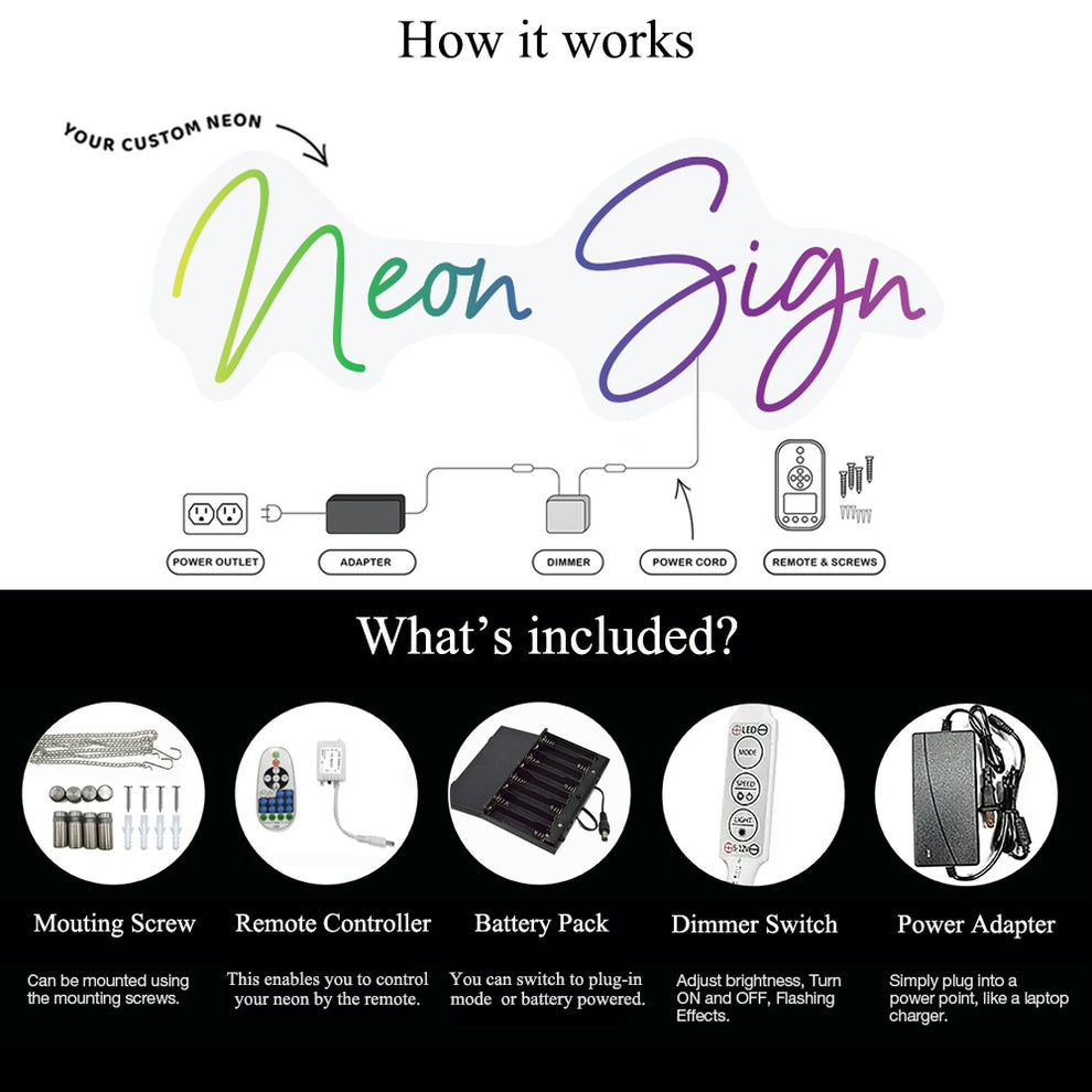 Forever and a Day Neon Signs, Custom Led Neon Signs for Wedding ...