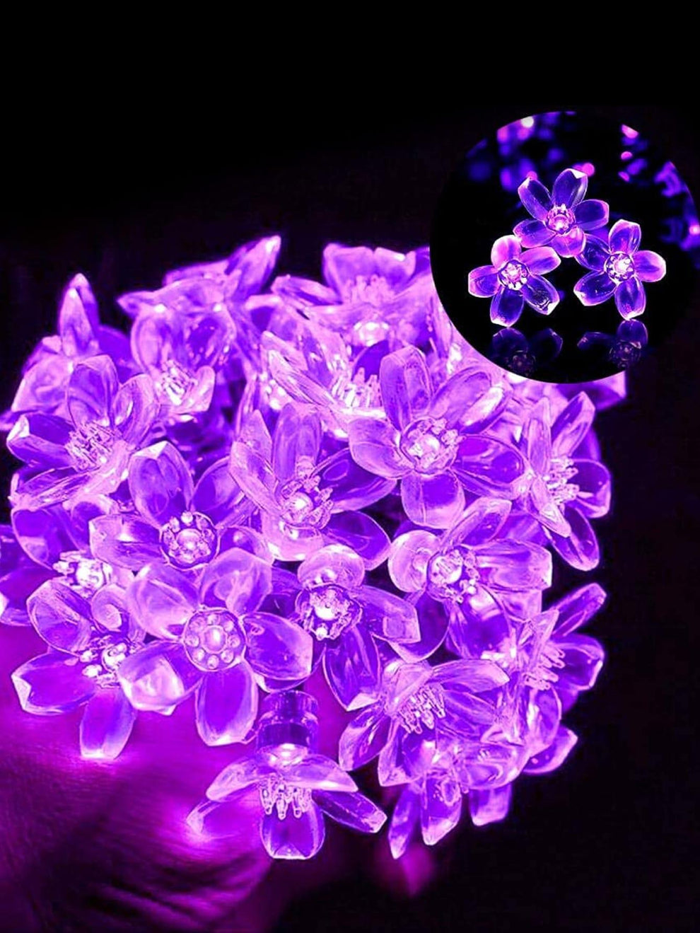 String Light With 20pcs Flower Shaped Bulb – Lasercutwraps Shop