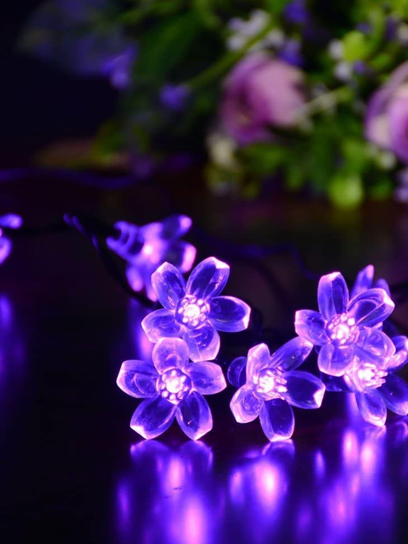 String Light With 20pcs Flower Shaped Bulb – Lasercutwraps Shop