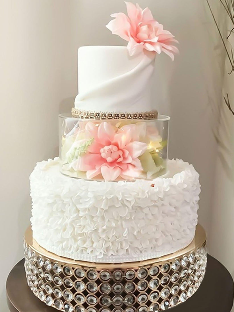 1pc Clear Acrylic Cake Separator With Fillable Compartment For Party ...