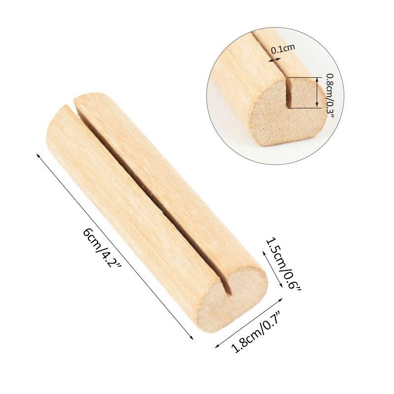 Rustic Wedding Wooden Place Card Holders Photo Postcard Clip Stand Eng ...