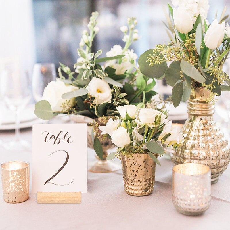 Rustic Wedding Wooden Place Card Holders Photo Postcard Clip Stand Eng ...