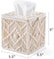 Tissue Box Cover Boho Decor Square Paper Tissue Holder with Bead Buckl ...