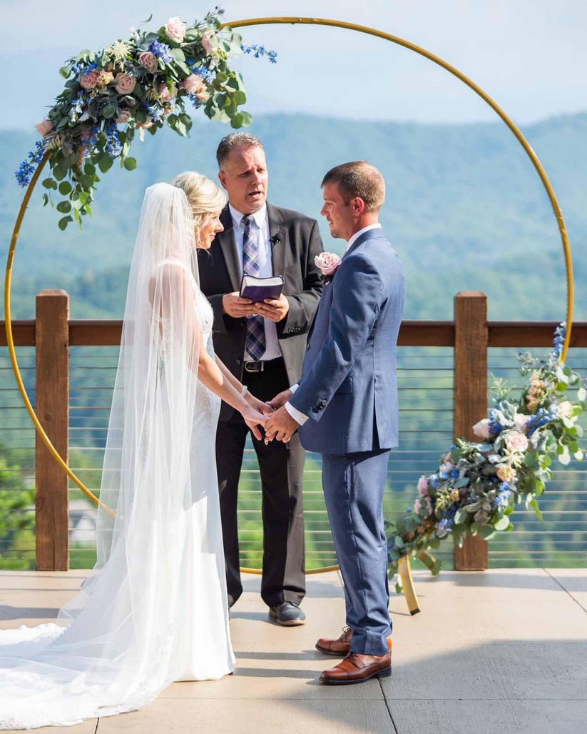 Wedding Arches for Ceremony Wedding Arch Circle Backdrop Stand Round B ...