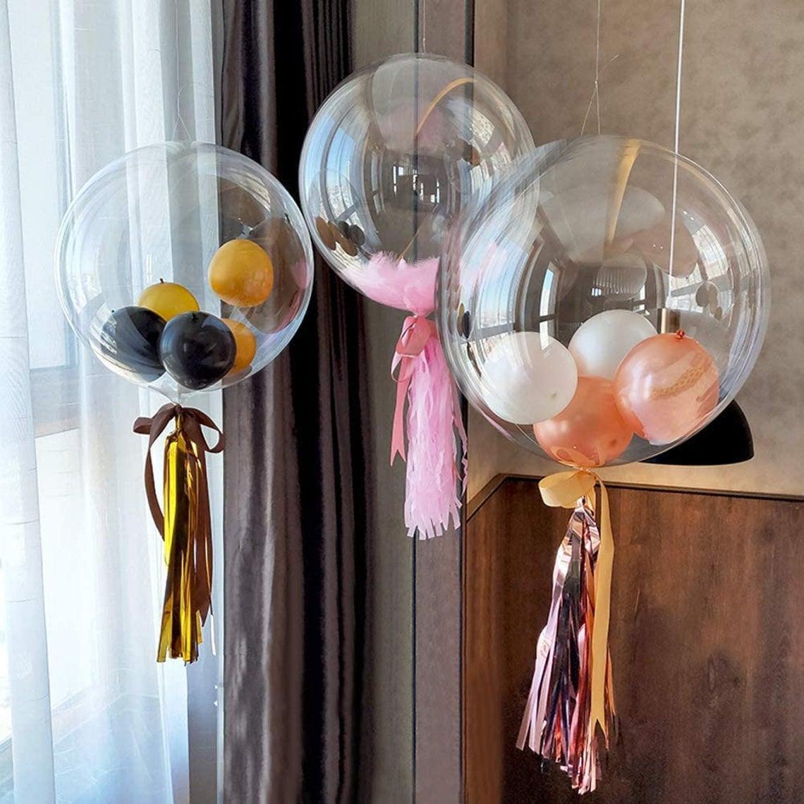 Wholesale Clear Bobo Balloons Transparent Bubble Balloon for Light Up ...