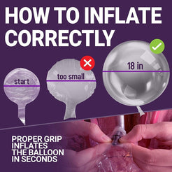 Wholesale Clear Bobo Balloons Transparent Bubble Balloon for Light Up ...