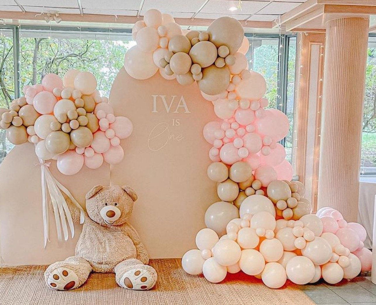 124 Double stuffed Bohoo Rainbow Balloons Arch kit for BridalShower, b ...