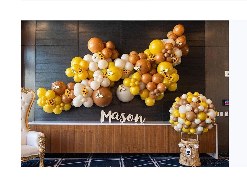Balloon arch Garland Kit Lemon Yellow Double Stuffed Latex Balloons Fo ...
